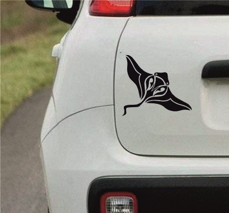 Manta Ray Vinyl Wall Car Sticker Decal in 12 Colours - Etsy