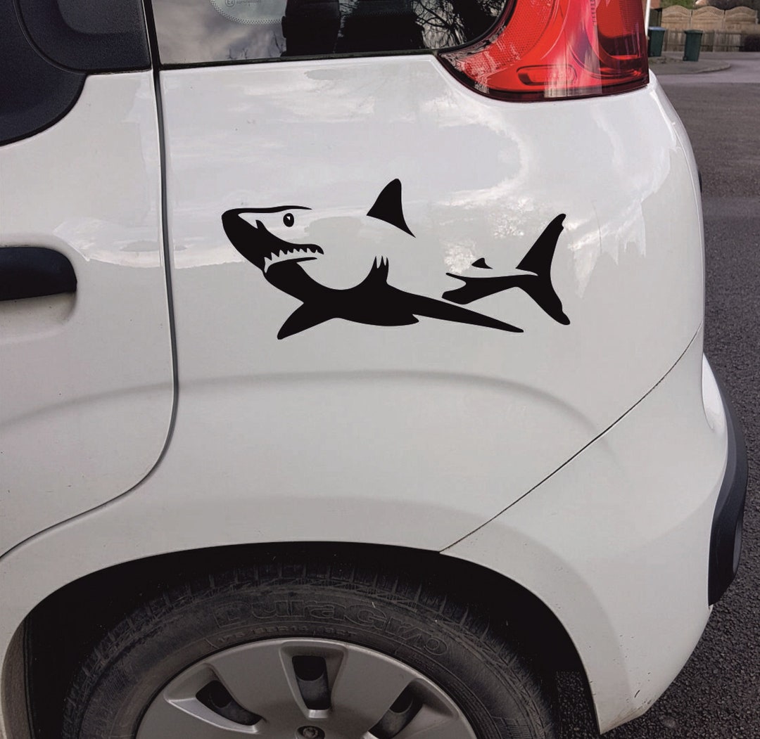 Great White Shark Vinyl Wall Car Sticker Decal in 13 Colours - Etsy