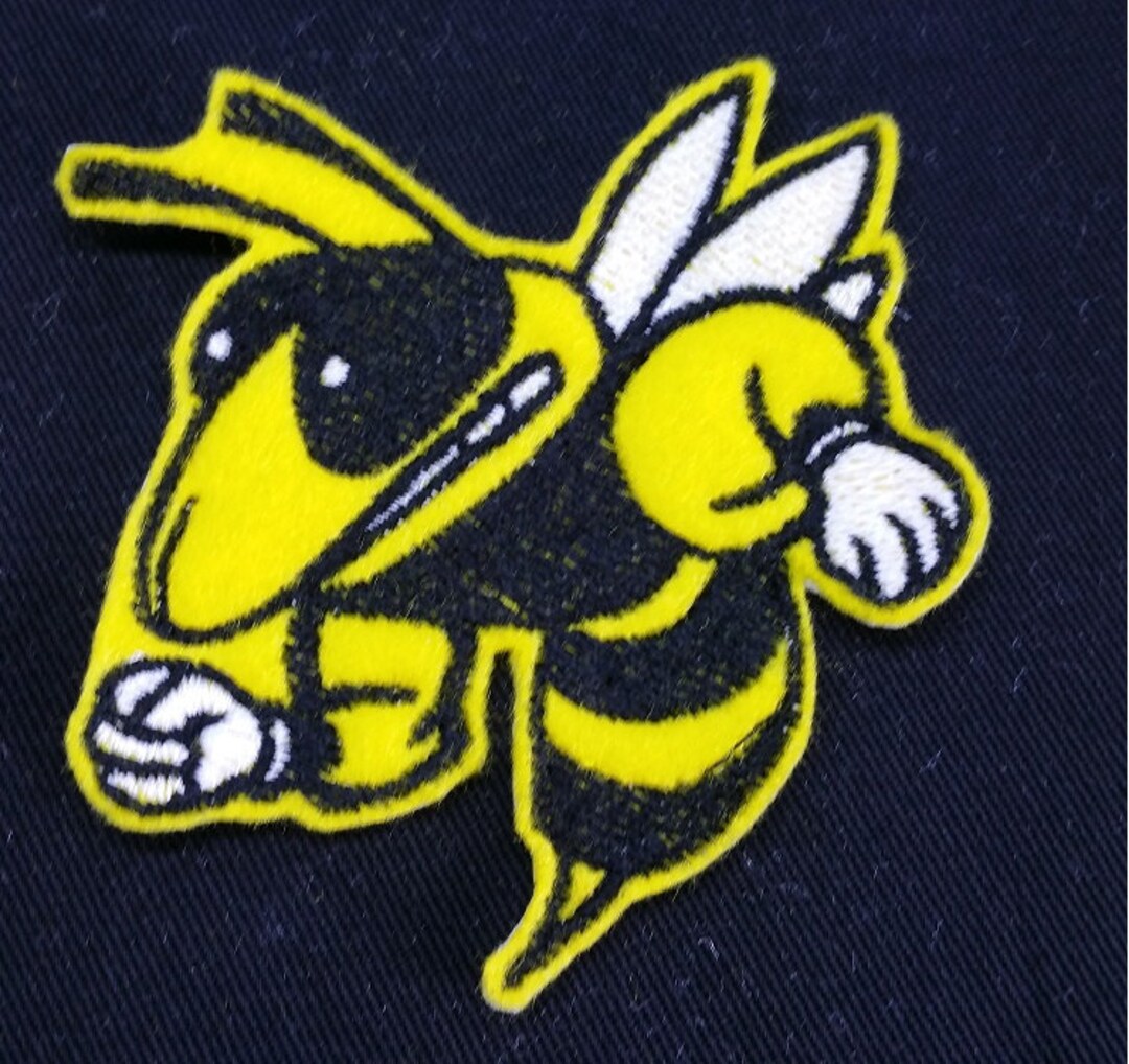 Wasp Embroidered Patch Badge Iron on Sew on | Rugby Patch | Wasps Rugby ...