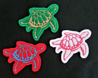 Turtle Iron On | Etsy