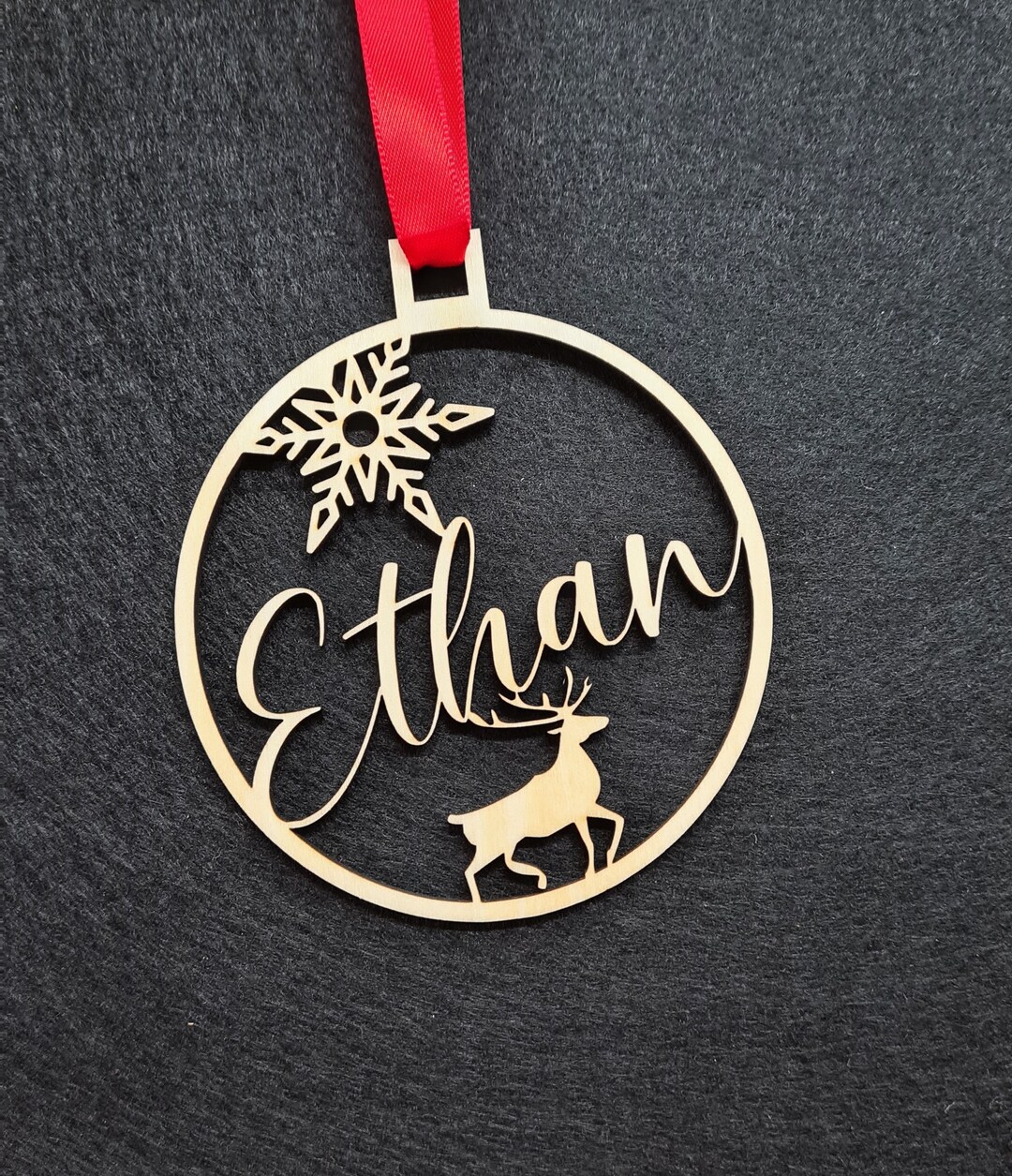 Personalised Wooden Christmas Tree Names Christmas Tree Christmas ...