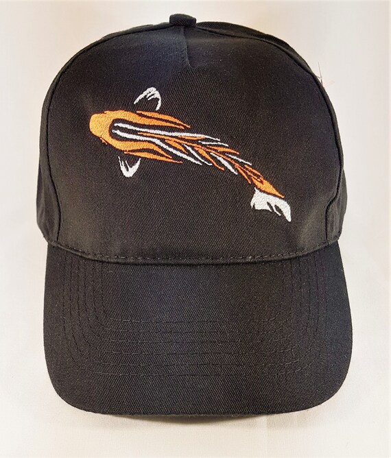 Koi Carp Embroidered base ball cap hat in 9 Colours | Etsy
