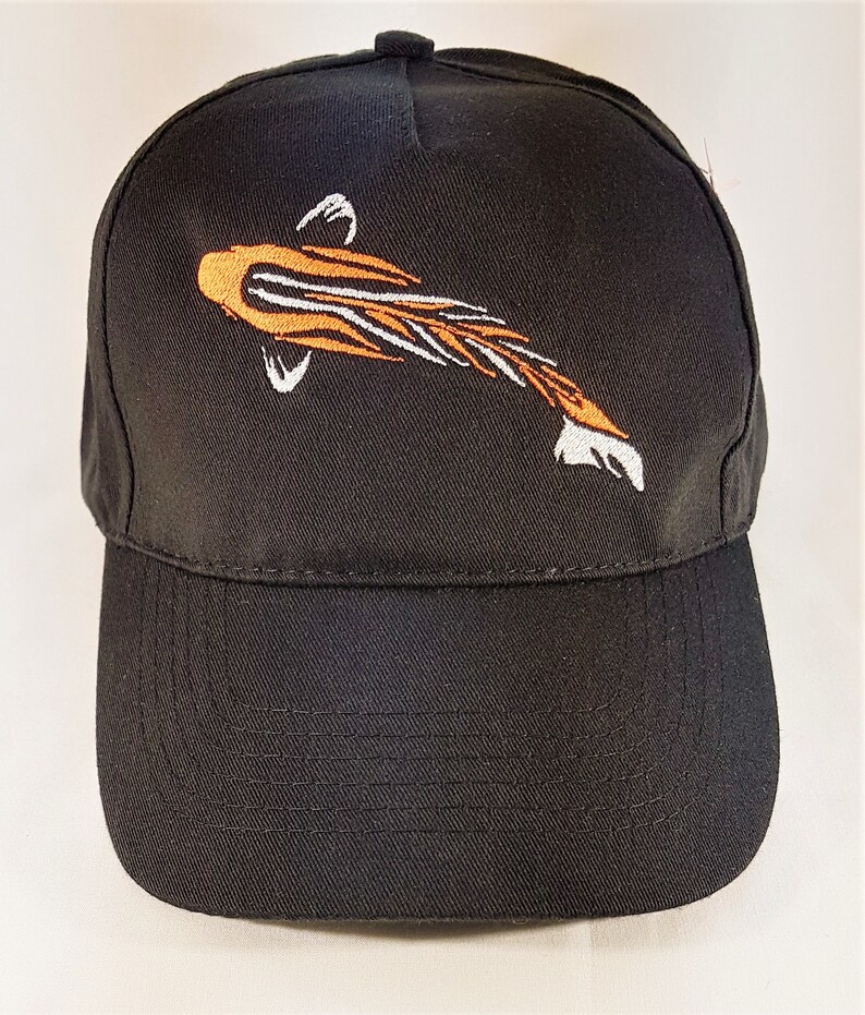 Koi Carp Embroidered base ball cap hat in 9 Colours | Etsy
