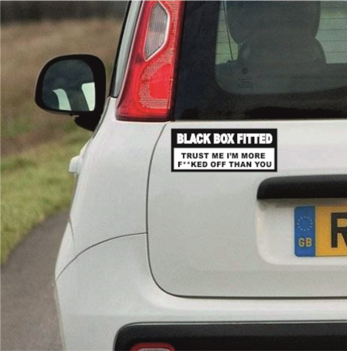 Black Box Fitted Vinyl Car Wall Decal Sticker in 8 Colours - Etsy