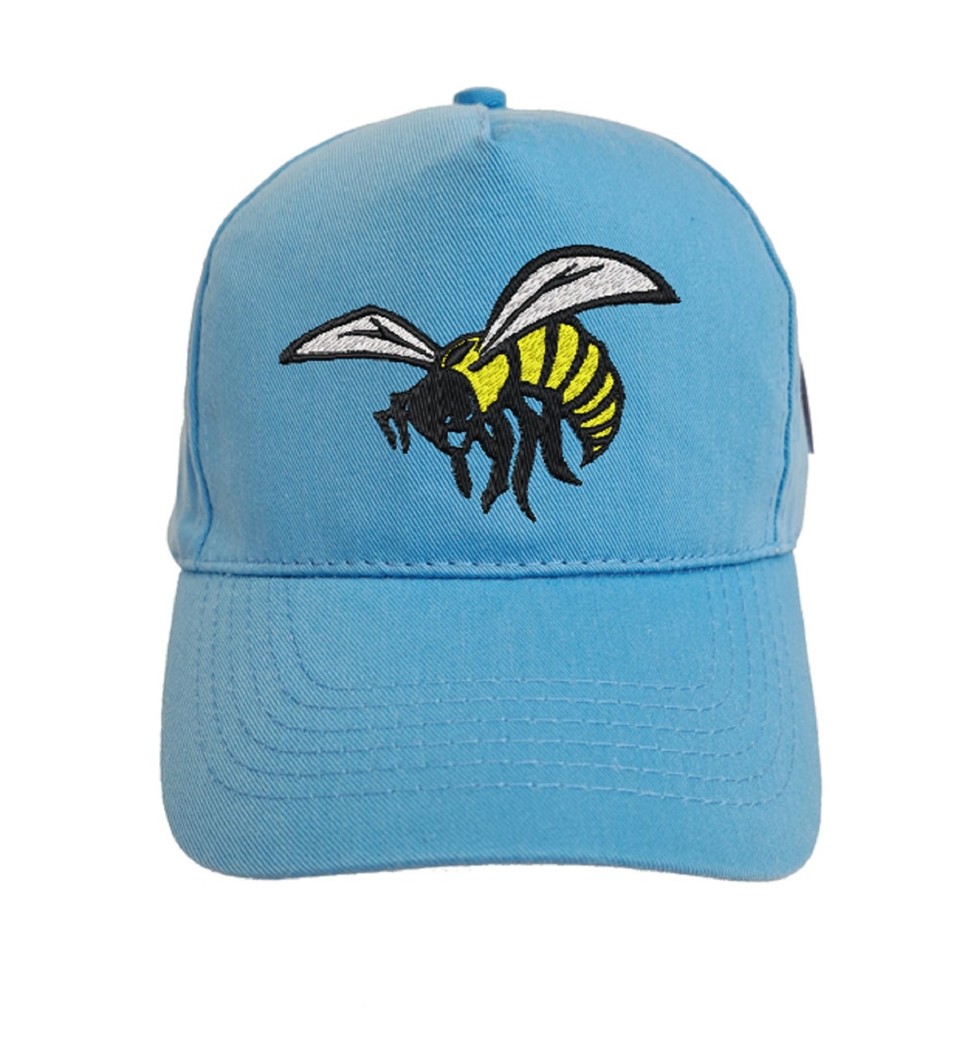 Wasp / Bee Embroidered Base Ball Cap Hat in 15 Colours - Etsy
