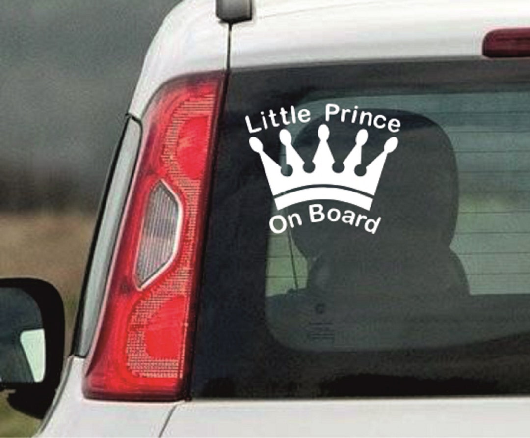 Little Prince on Board on Board Car Window Vinyl Sticker Decal in 13 ...