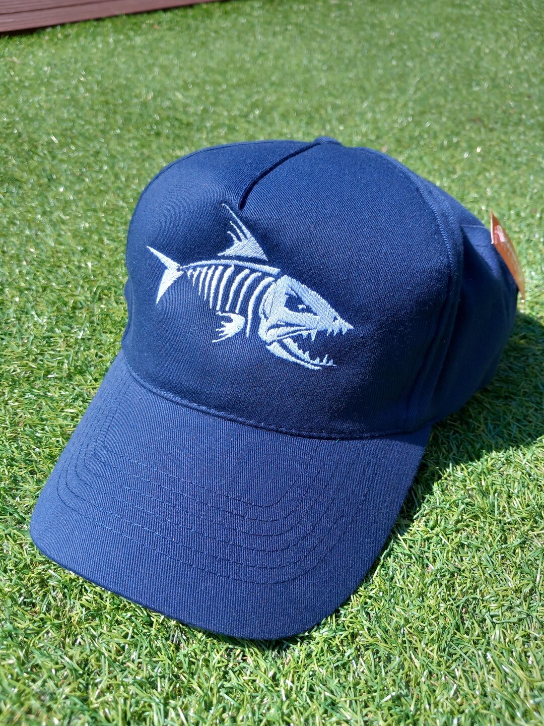 Embroidered Devil Fish Skeleton Baseball Cap - Etsy