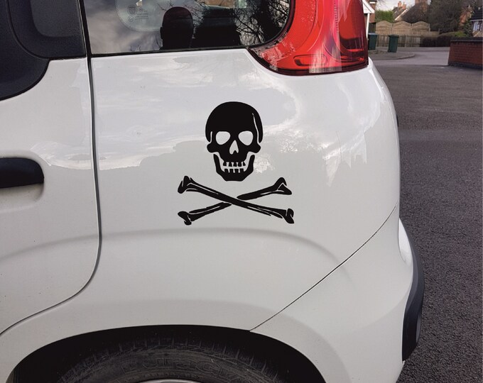 Classic Skull Vinyl Decal Sticker - Etsy