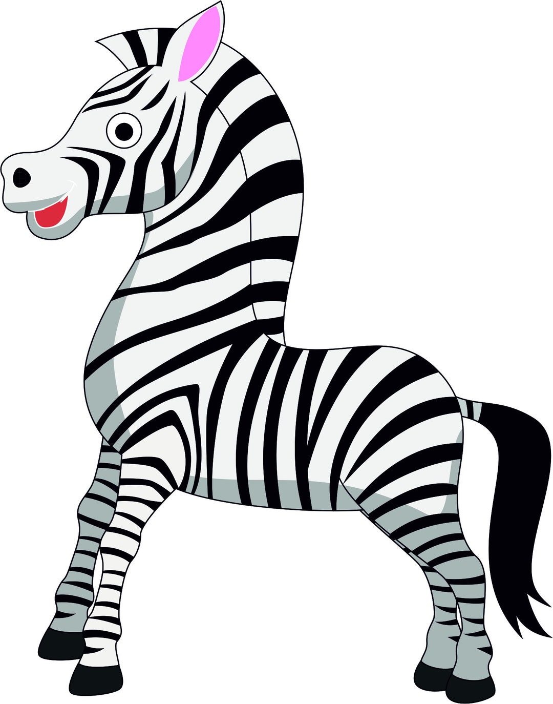 Zebra Stickers in 5 Sizes | Birthday | Party| Gift Bag| Sticker | Label ...