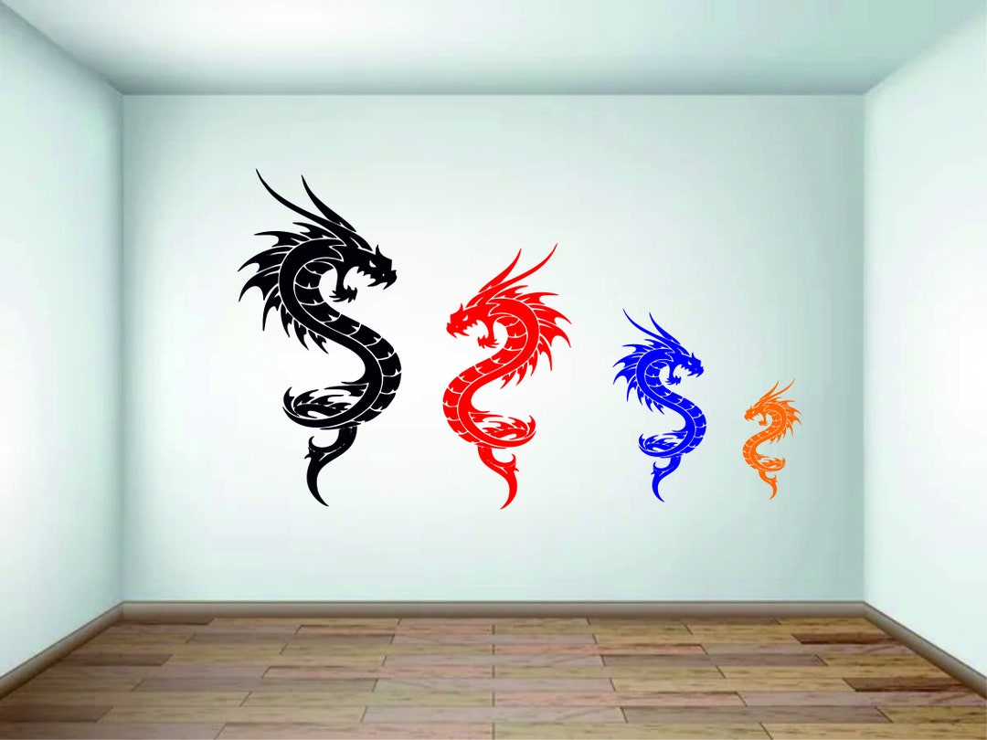 Japan Dragon Vinyl Car Wall Decal Sticker in 12 Colours Dragon Vinyl ...