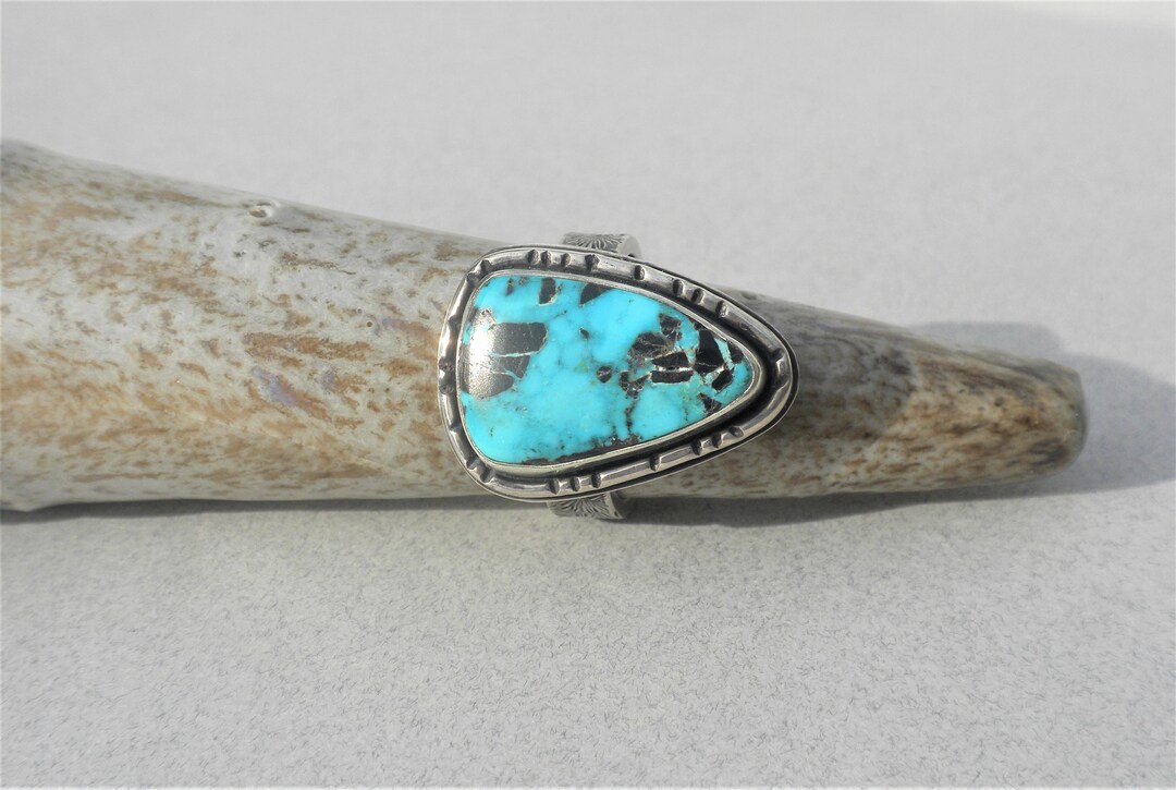 Gorgeous Blue Moon Turquoise Ring, Sterling Silver, Blue Moon Mine ...