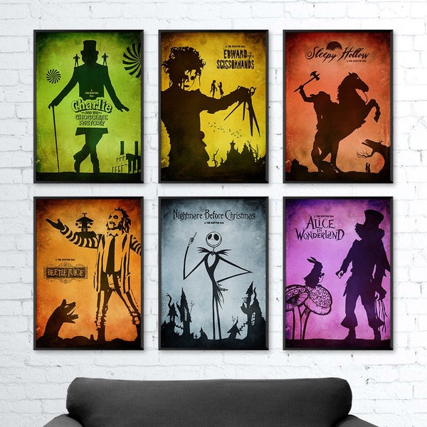 Tim Burton Art - Etsy