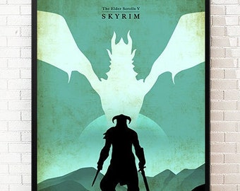 Elder Scrolls Skyrim Poster - Etsy