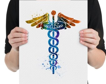 Caduceus Symbol Poster - Etsy