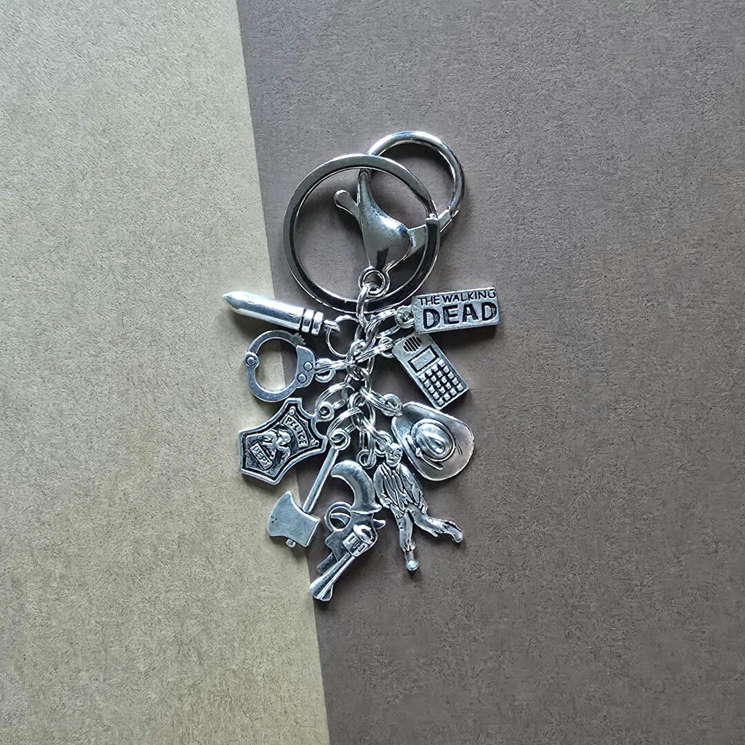 Officer Friendly Rick Grimes Inspired Keychain the Walking Dean - Etsy