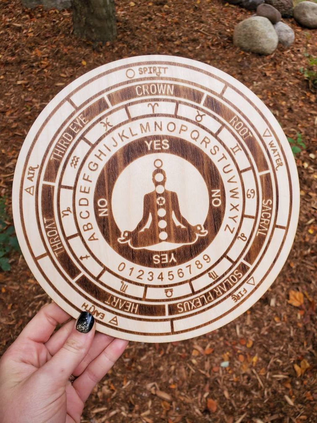 Wholesale Chakra Pendulum Board 6 Inch X10 / Divination Tool / Quality Handmade/ Wooden ...