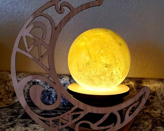 Crescent Moon Light Stand - Etsy