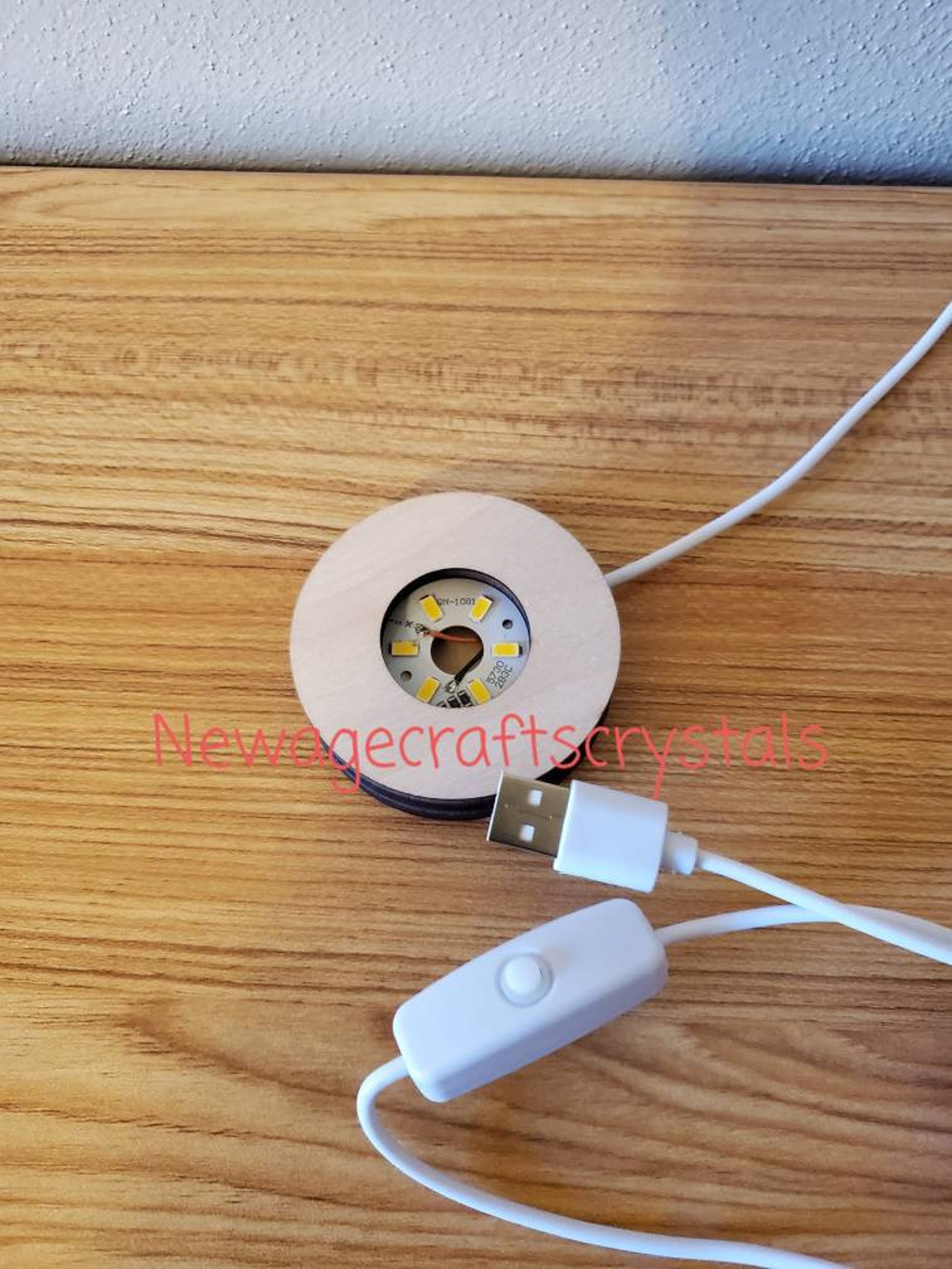 Crystal Light Stand // MADE TO ORDER // Crystal Lamp // Led - Etsy