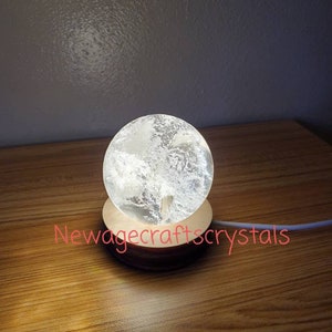 Crystal Light Stand // MADE TO ORDER // Crystal Lamp // Led Light ...