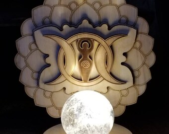 Crystal Light Stand // MADE TO ORDER // Crystal Lamp // Led Light ...
