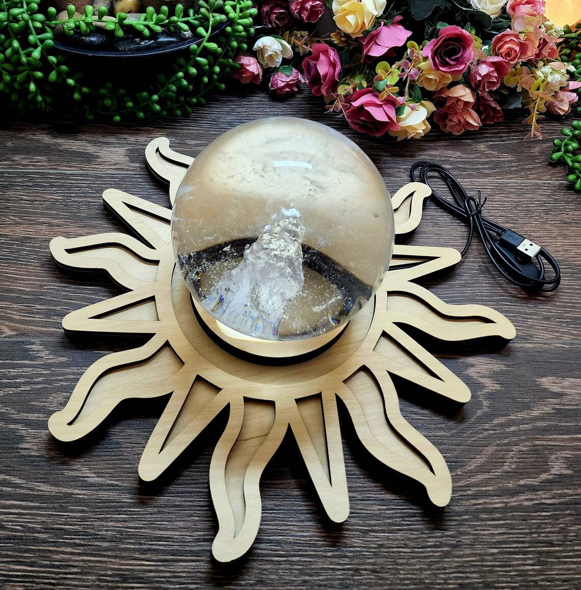 Xl Sun Light Sphere Stand / Quality Handmade/ Led Lights / - Etsy