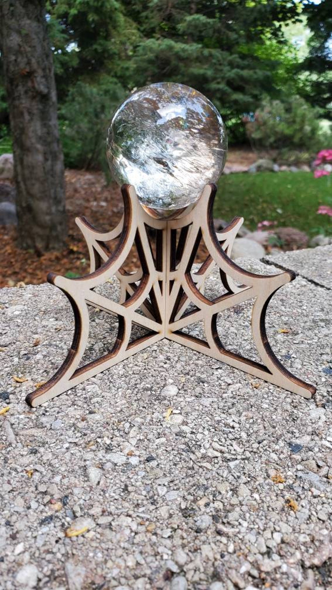 Interlocking Spider Web Sphere Stand// MADE TO ORDER - Etsy