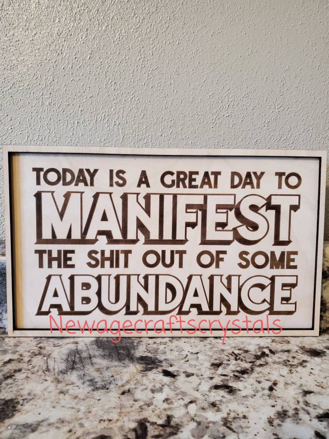 Abundance Sign // MADE TO ORDER - Etsy