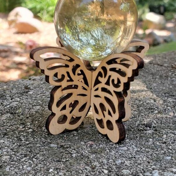 Small Crystal Sphere Stand - Etsy
