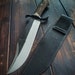 Very Large Bowie Knife With Antler Handle - Etsy