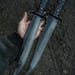 Large Bowie Style Kitchen Knife With Spanish Notch - Etsy