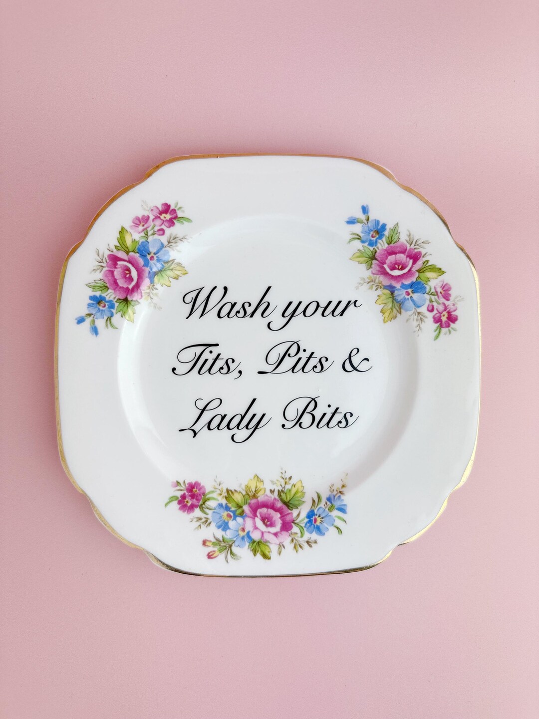 Hand Decorated Vintage Wash Your Tits, Pits and Lady Bits Gallery Wall ...