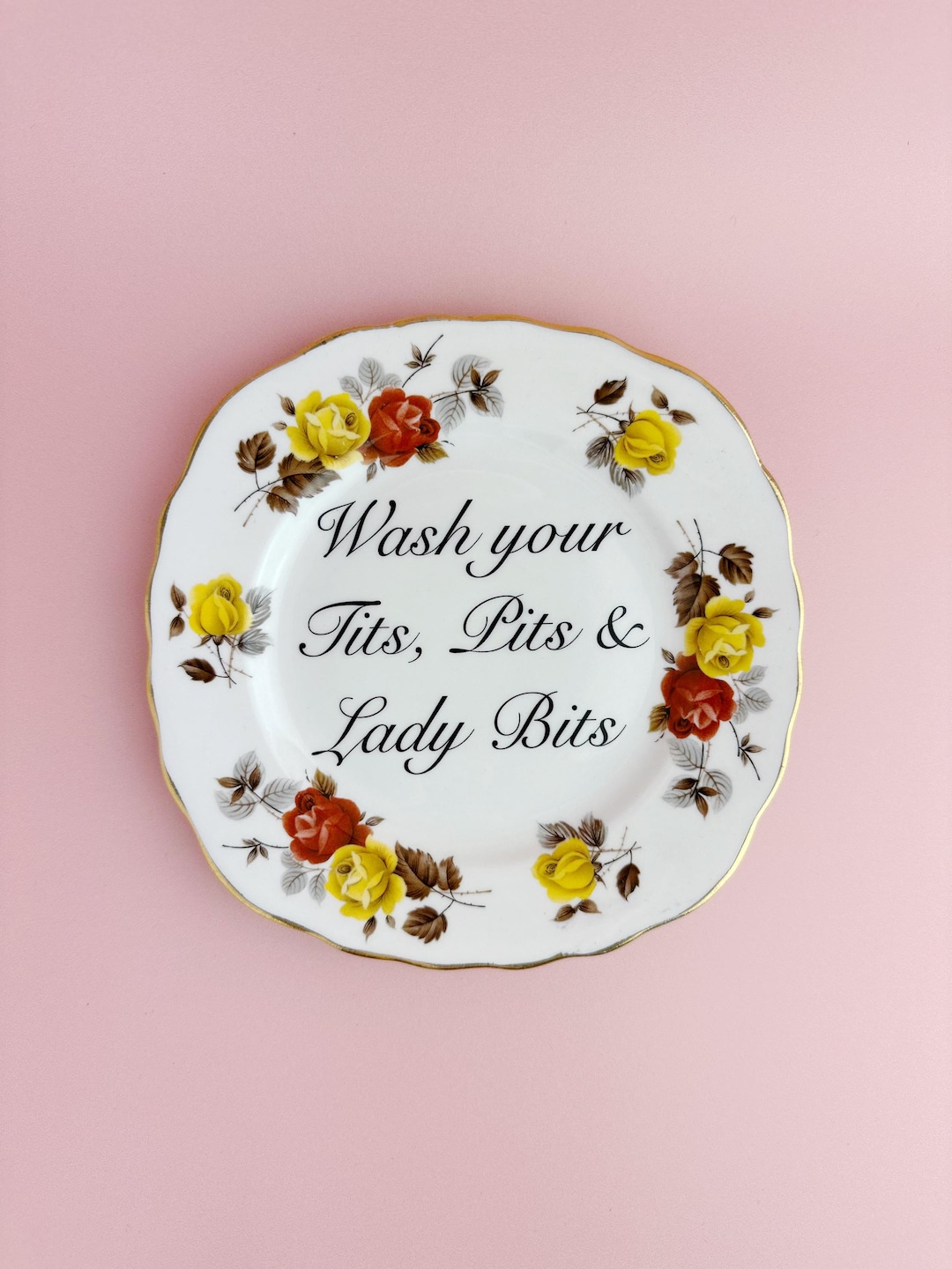 Hand Decorated Vintage Wash Your Tits, Pits and Lady Bits Gallery Wall ...
