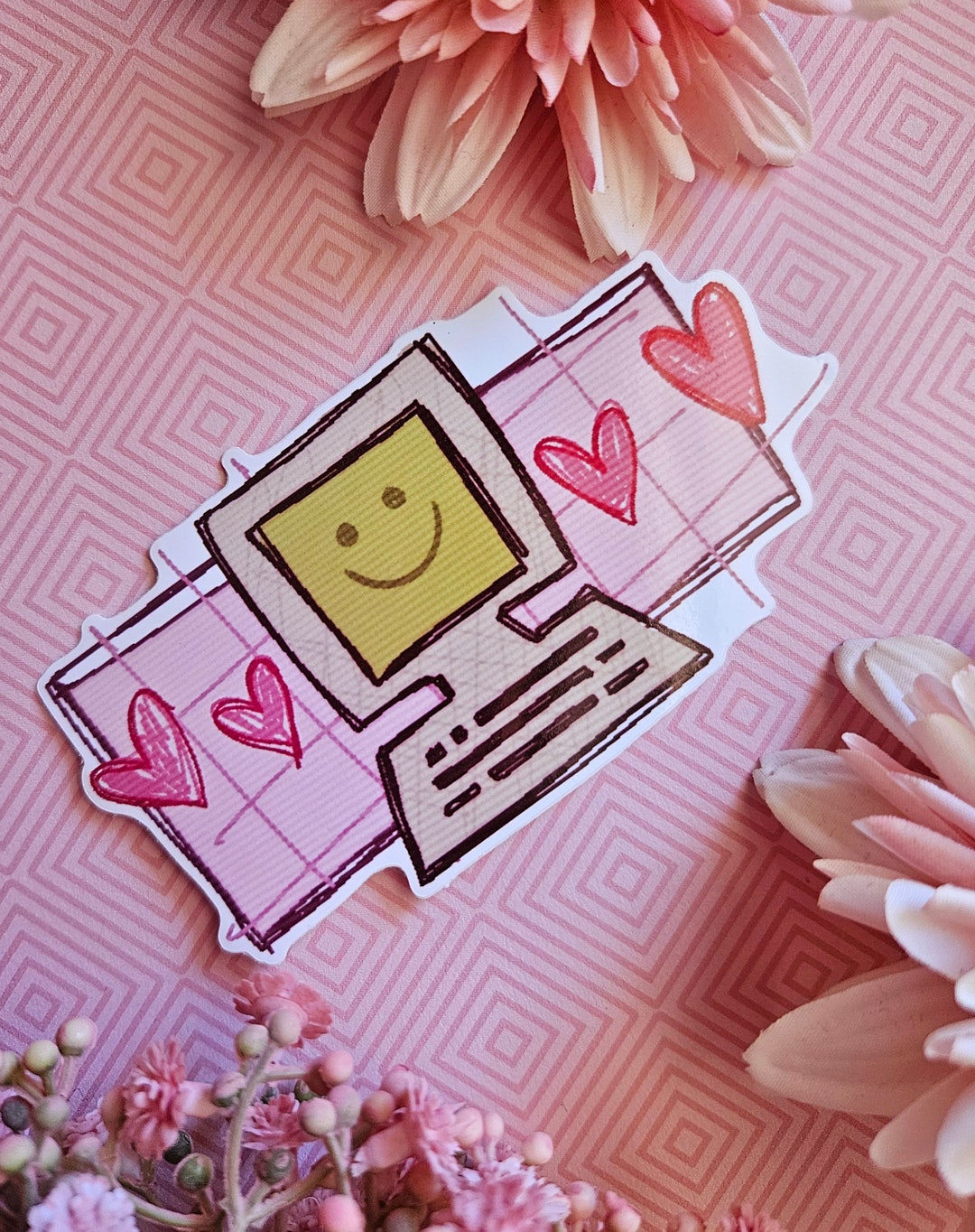Edgar Smile : ) Electric Dreams Waterproof Vinyl Sticker - Etsy