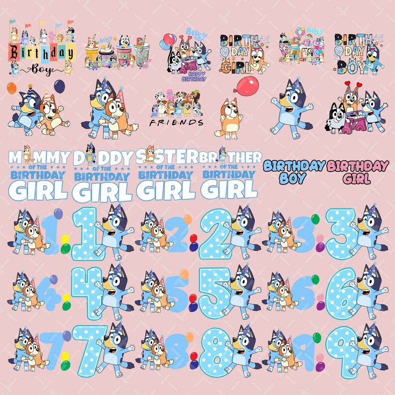 Bluey Birthday Png, My Birthday Png, Birthday Party, Birthday Gifts ...