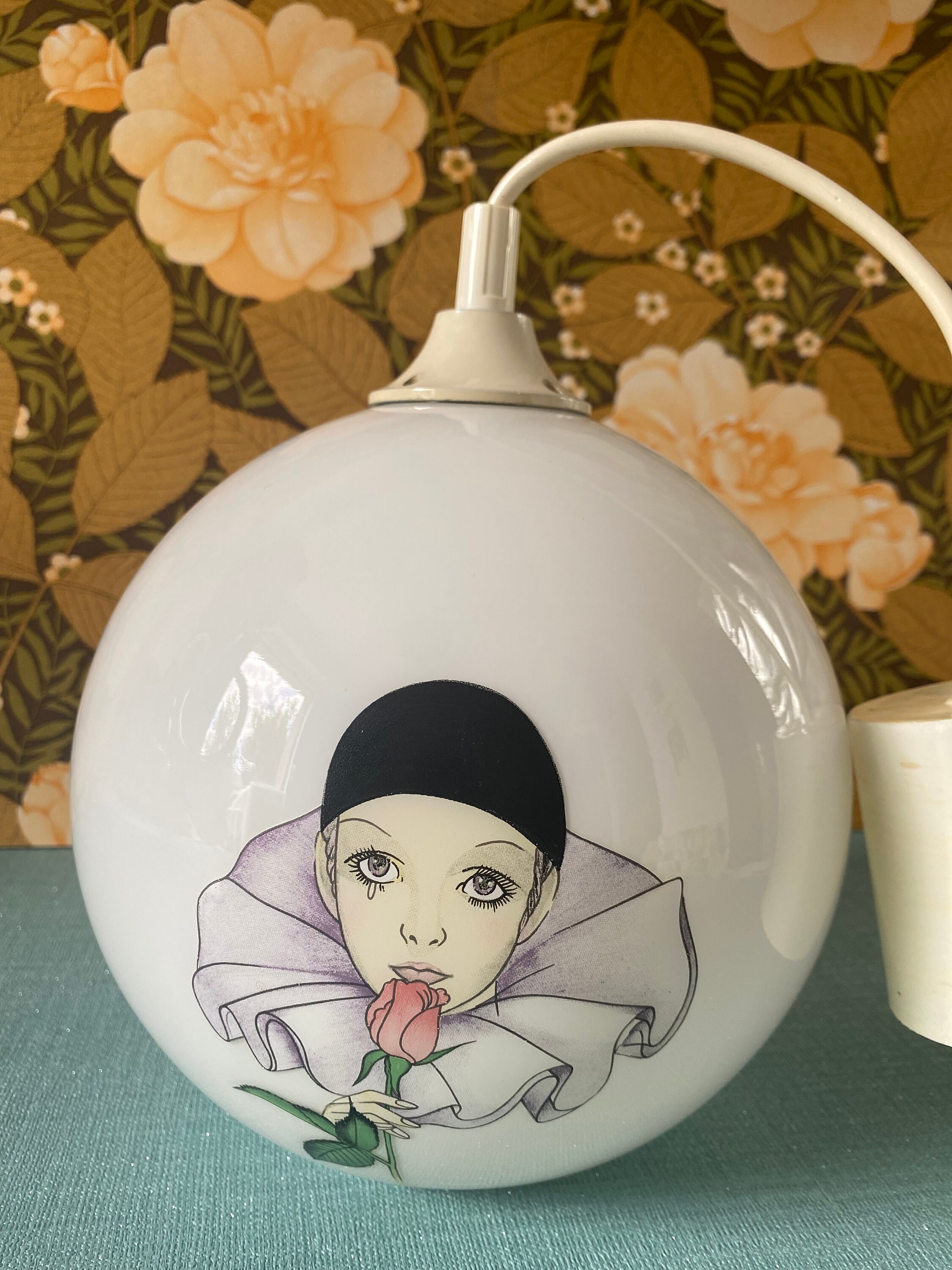 Vintage Pierrot Lamp, Vintage Suspension, 70s Lamp, - Etsy