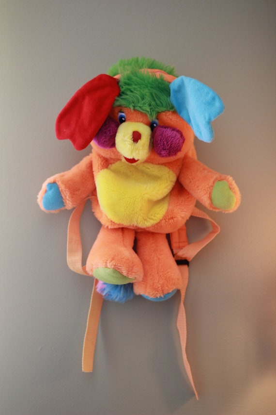 VTG 1986 Popples "Pretty Cool Popple" Plush Backpack … - Gem