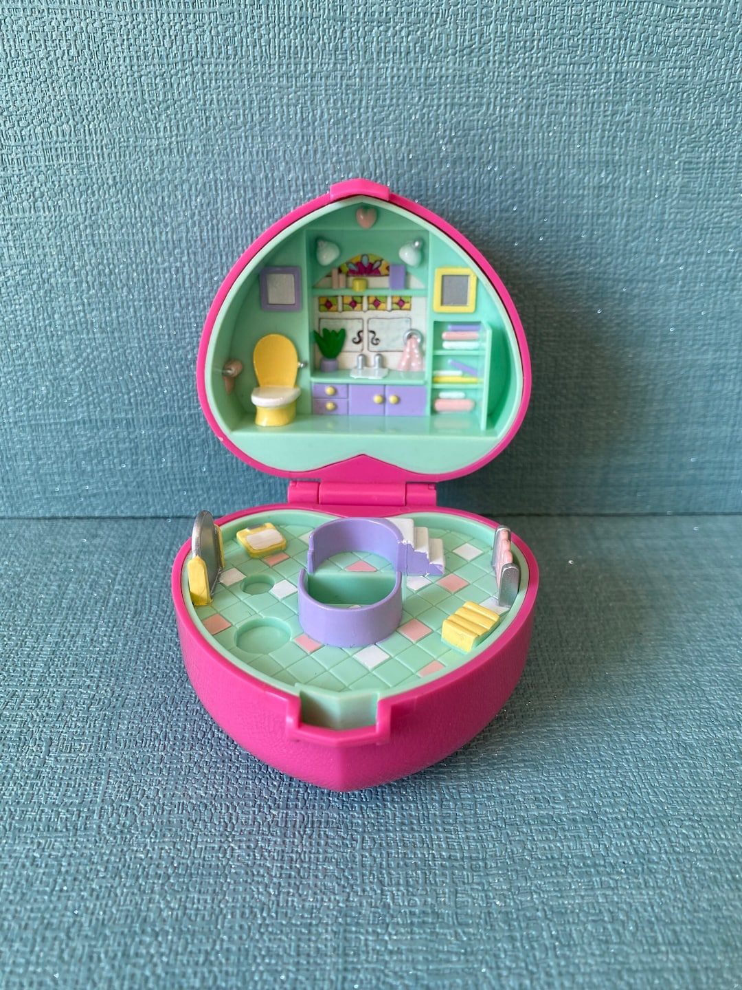 Polly Pocket, Vintage Polly Pocket, 1991 Blue Bird, Pink Heart Polly ...