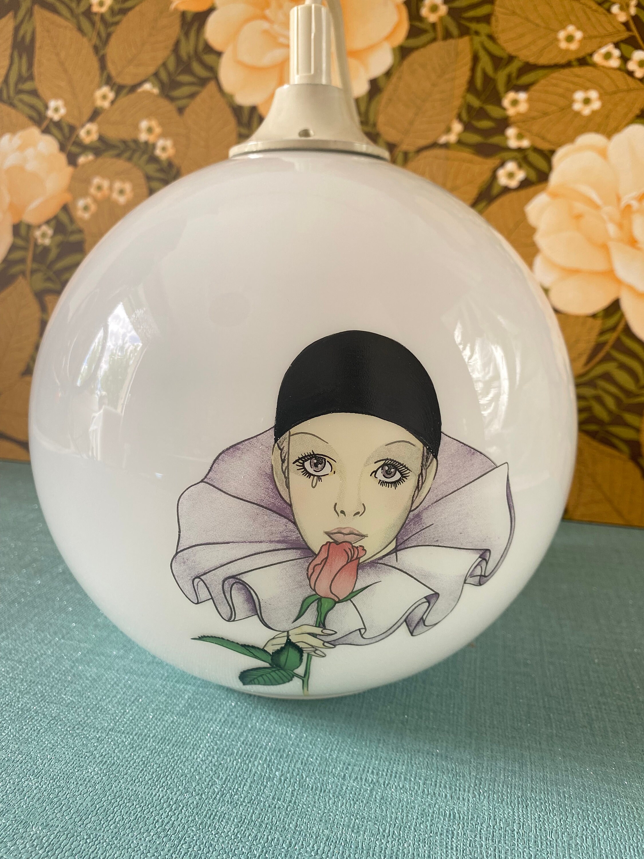 Vintage Pierrot Lamp, Vintage Suspension, 70s Lamp, - Etsy