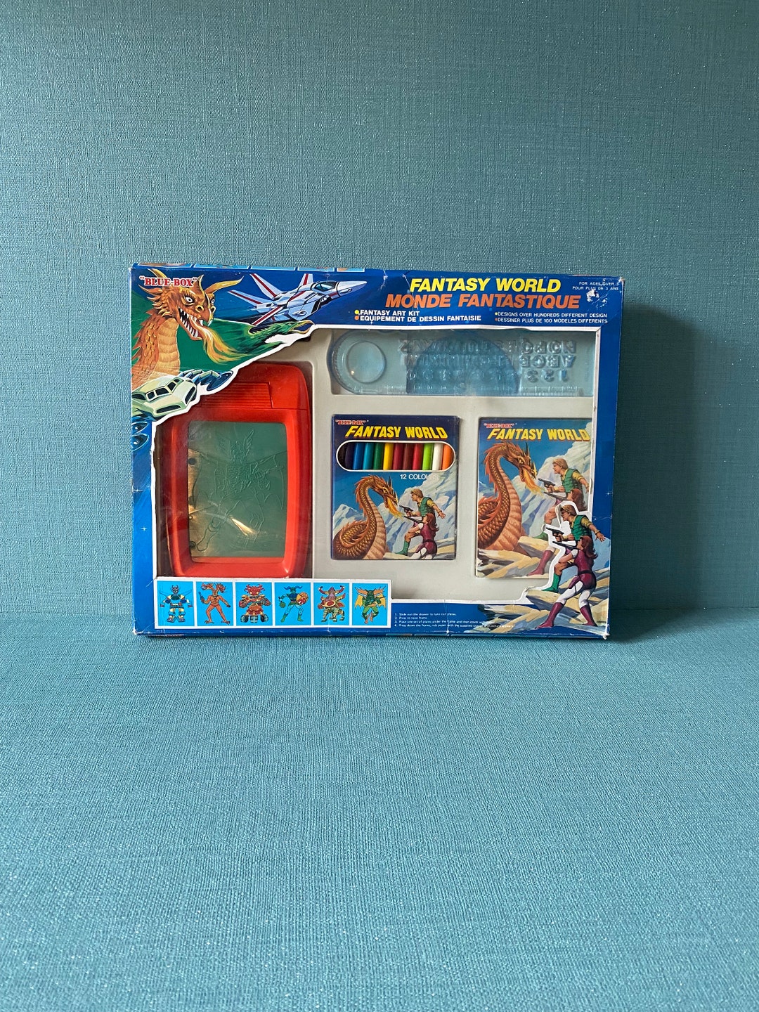 Fantasy World Games, Blue Box Games, Vintage Game, Vintage Toy, Made in ...