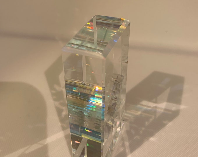 Dichroic Glass Monolith Sculpture - Etsy