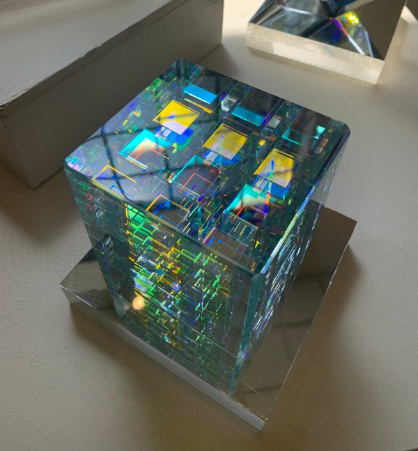 Tesseract Hypercube Infinity Mirror Art Sculpture Made to Order - Etsy ...