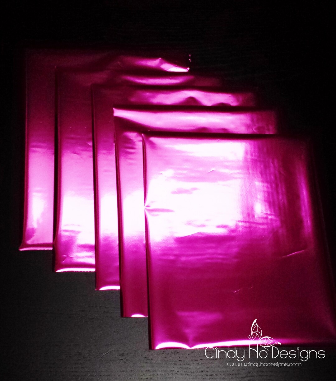 5 Sheets Hot Pink / Fuchsia Heat Toner Laser Foil 8 X 10 Inches ...