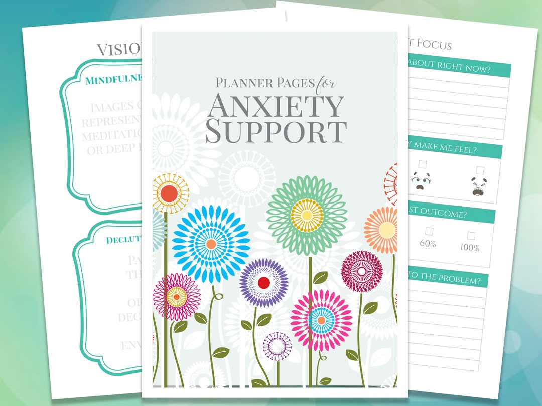 Anxiety Planner Template | Editable PDF | Instant Download | 62 Pages ...