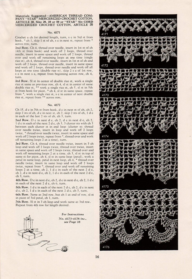 81 Vintage Crochet Edging Patterns Crochet Lace Pattern PDF - Etsy
