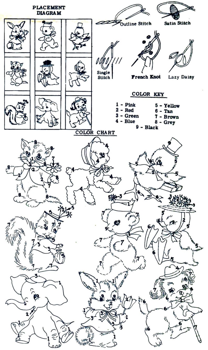 Baby Quilt Pattern Baby Animals Quilt PDF INSTANT DOWNLOAD Nursery ...