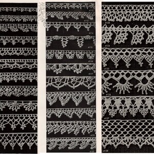 81 Vintage Crochet Edging Patterns Crochet Lace Pattern PDF INSTANT ...