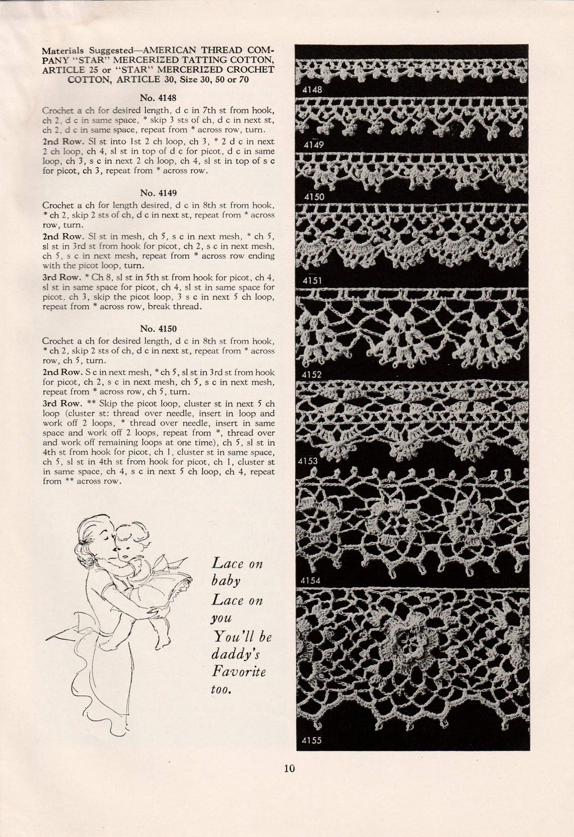81 Vintage Crochet Edging Patterns Crochet Lace Pattern PDF - Etsy