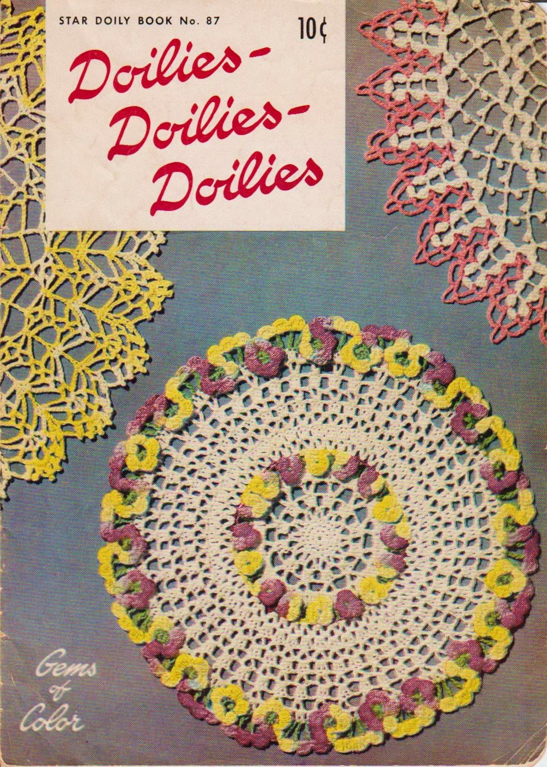 2 Crochet Doily Booklets From 1940s & 1950s PDF DIGITAL DOWNLOAD Doily ...