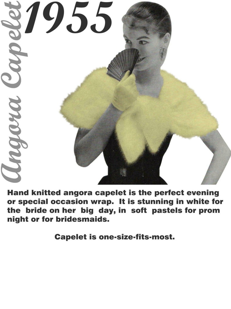 Bridal Wrap Knitted Cape Pattern Bridal Capelet Angora Wrap PDF Instant ...