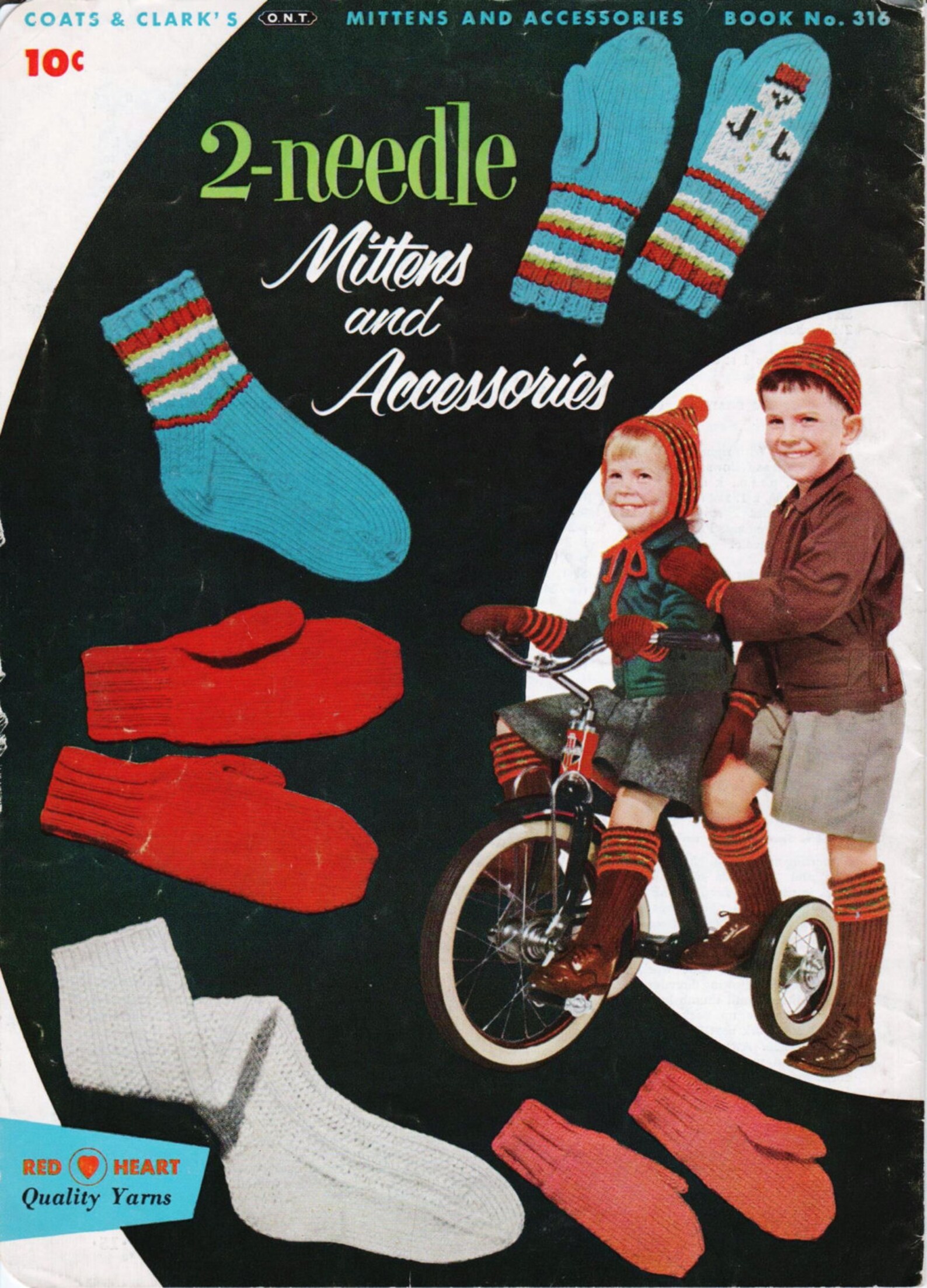1955 Vintage Knitting Book COATS & CLARK No. 316 PDF Instant Download ...